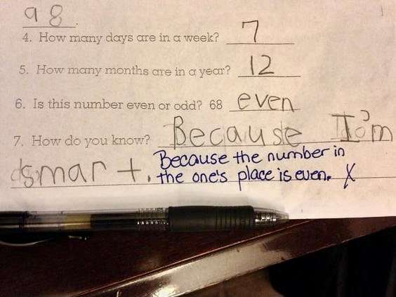 25 Times Kids Gave the Funniest Answers at School
