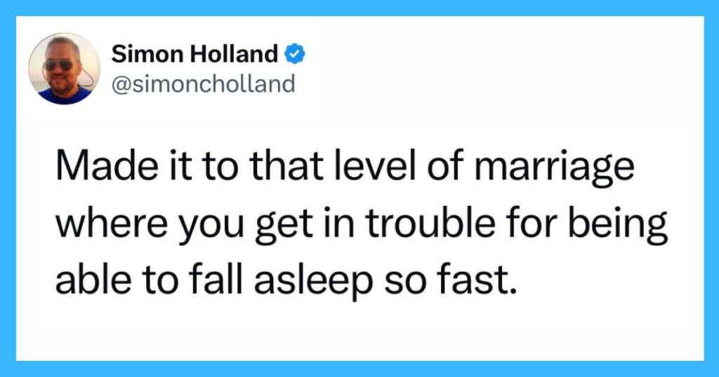 20 Hilariously Relatable Tweets About Married Life from Simon Holland