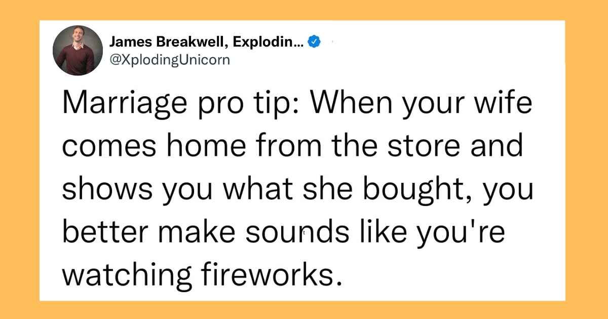 16 Funny Tweets About Married Life From James Breakwell
