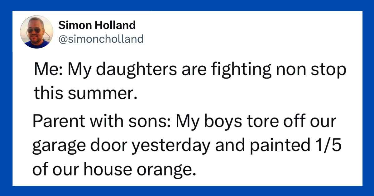 20 Funny and Relatable Tweets About Raising Boys