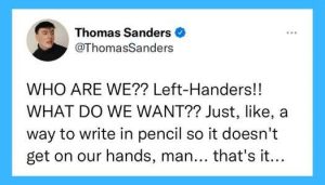 18 Funny and Relatable Posts for the Left-Handers in Your Life