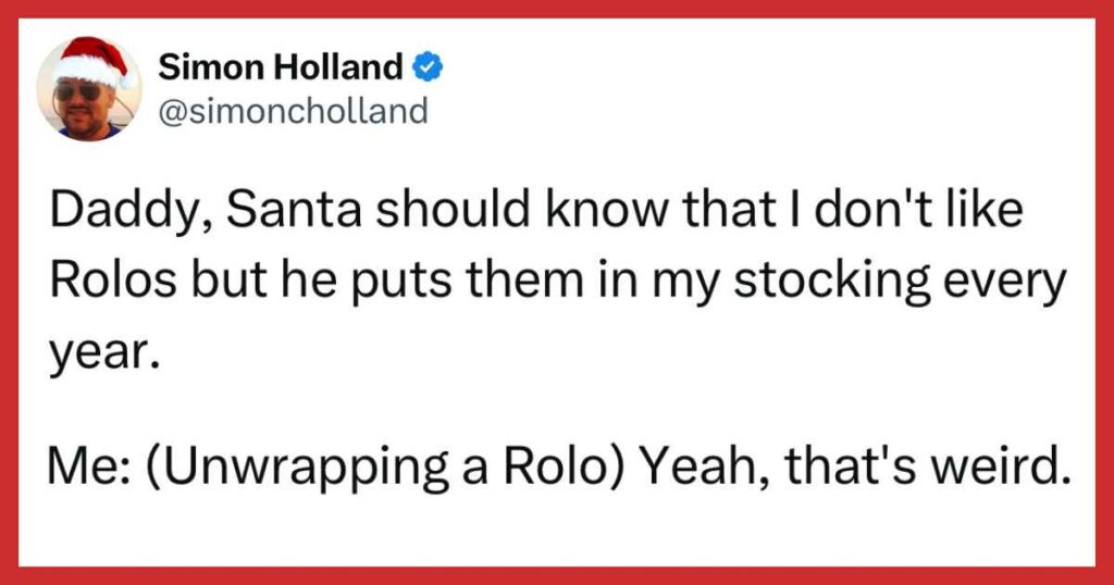 Top 20 Best Christmas Tweets from Funny Dad Simon Holland
